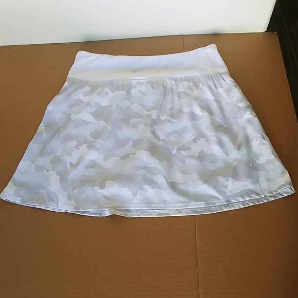 RBX | Shorts | Rbx Skort Womens White And Gray Size M Stretch Mini Golf ...